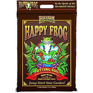 Fox Farm Ocean Forest and Happy Frog Potting Soil Organic Natural Soil Mix for Indoor and Outdoor Plants - Organic Plant Fertilizer - (12 Quart). - (Bundled with Pearsons Protective Gloves) (2 Pack)