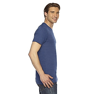 American Apparel Unisex Triblend Short-Sleeve Track T-Shirt XL TRI INDIGO