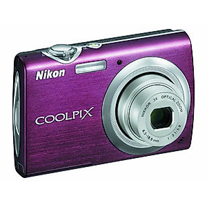 Nikon Coolpix S230 10MP Digital Camera with 3x Optical Zoom and 3 inch Touch Panel LCD (Plum)