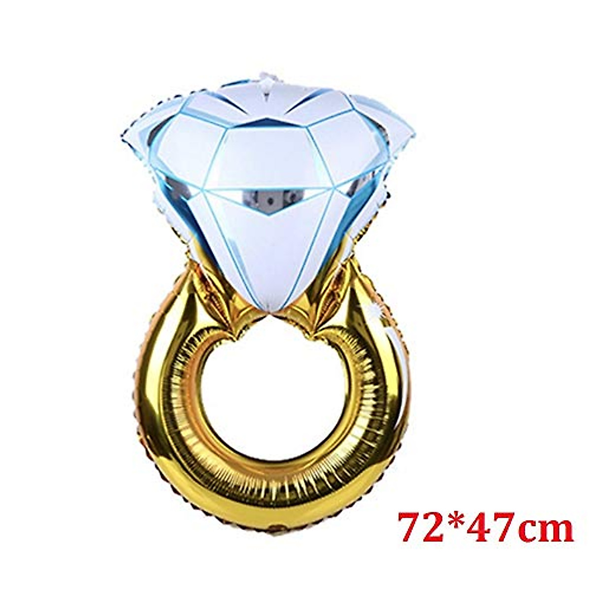 CheeseandU 3Packs Party Large Foil Balloons - Green Bottle & Champagne goblet & Diamond Ring for Bar Valentines Wedding Decors Aluminium Balloon Birthday Party Decoration Supplies (STY-4)