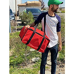 Pizza Delivery Bag, Insulated Reusable Grocery Bag | Ideal for Uber Eats, Instacart, Doordash, Grubhub, Postmates, Restaurant, Catering, Grocery Transport (1)