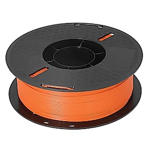 3D Printer Consumable, 1kg PLA Filament Smokeless Anti Clogging for Printing(Orange)