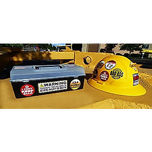 Large Union Hard Hat Stickers | 100% Quality Waterproof Vinyl | Funny Hardhat, Toolbox, Oilfield, Organize, Union, Roughneck, Welder, Construction, Patriotic, American Flag!