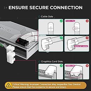 EZDIY-FAB GPU VGA PCIe 8 Pin U Turn 180 Degree Angle Connector Power Adapter Board for Desktop Graphics Card-Reverse Type 3-Pack