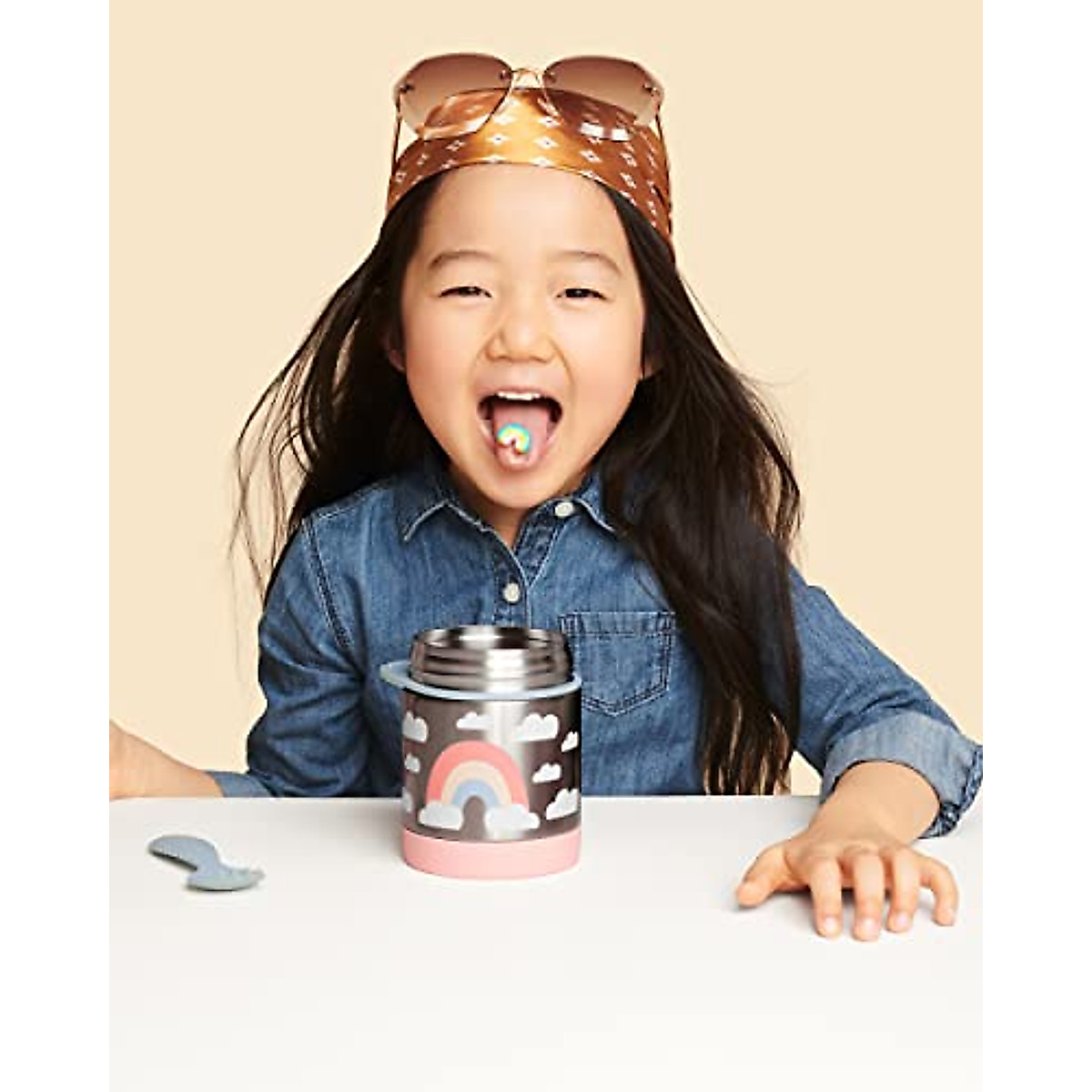 Skip Hop Insulated Baby Food Jar, Sparks, Rainbow