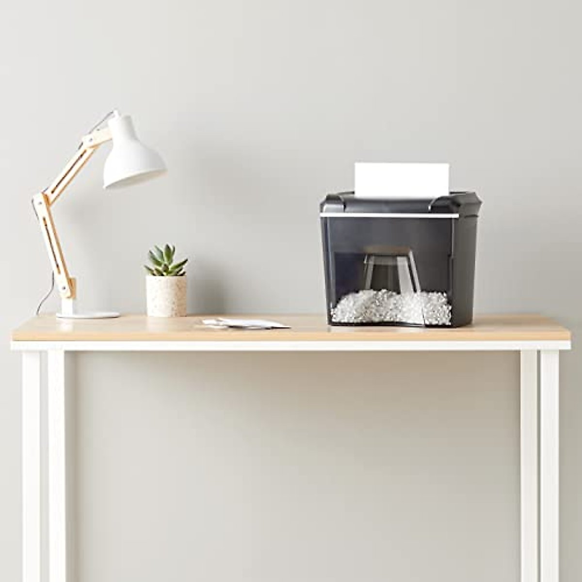 Amazon Basics 12-Sheet Cross-Cut Junk Mail, CD, and Credit Card Shredder with Pullout Basket