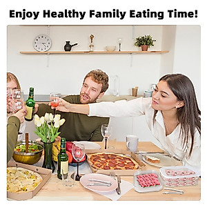 Abnaok Deli Meat Container For Fridge With 2PCS Plastic Tongs, Lunch Meat Container For Refrigerator, Plastic Buffet Serving Tongs, Deli Meat Container Set For Cold Cuts, Salami, Cheese