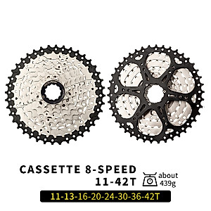 BOLANY Bike 8/9/10 Speed Cassette 11-25T/32T/36T/40T/42T/46T/50T Fit for MTB Bike, Road Bicycle, Lightweight Freewheel, Compatible with Shimano SRAM Sunrace