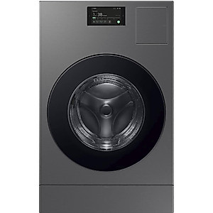 SAMSUNG WD53DBA900HZ Bespoke 5.3 Cu. Ft. Dark Steel Front Load All-in-One Washer/Dryer Combo