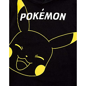 Pokemon Hoodie Boys Kids Game Gifts Pikachu Black Jumper Pullover 5-6 Years