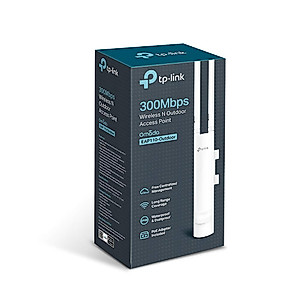 TP-LINK EAP110-Outdoor V3 N300 Long Range 11n 2.4G Wireless Outdoor Access Point, Flexible Installation, Free EAP Controller Software (Renewed)