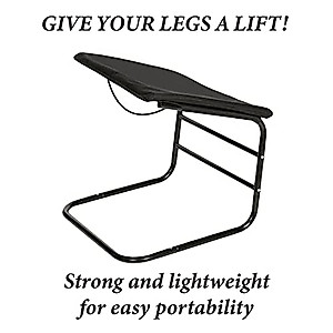 ETNA Leg Rest Foot Rest for Chair Sofa Couch Foot Rest Under Desk Leg Rest Small Foot Stool, Padded Leg Hammock for Desk, Black