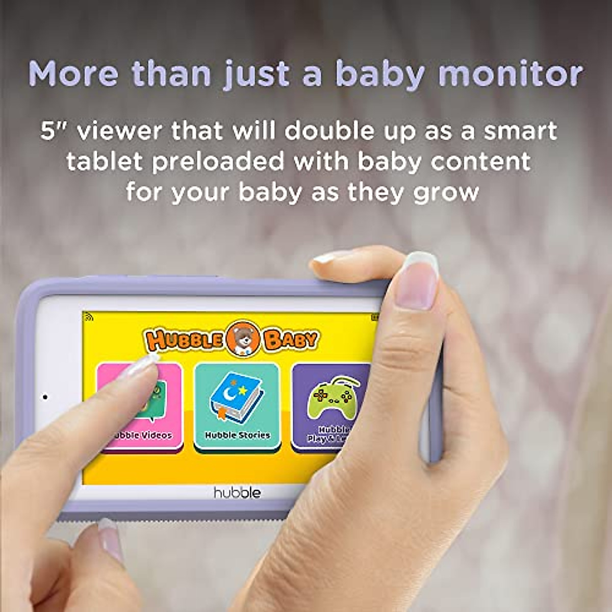 Hubble Connected Nursery Pal Premium Smart Video Baby Monitor with 5" Inch Touch Screen, Privacy Mode, Infrared Night Vision, Two-Way Talk, Room Temperature Sensor and Smartphone App