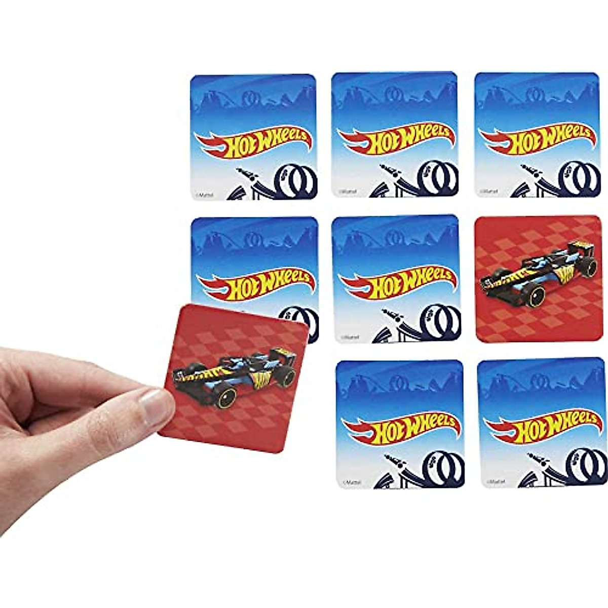 Hot Wheels Make-A-Match Card Game, Match Colors, Images & Shapes, 56 Cards for 2 to 4 Players, Gift for Kids Ages 3 Years & Older