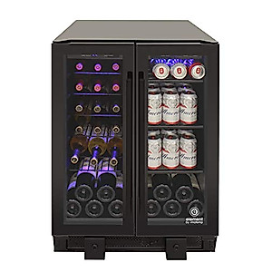 Vinotemp EL-BWC102-02 Touch Screen Beverage Wine Cooler, Black