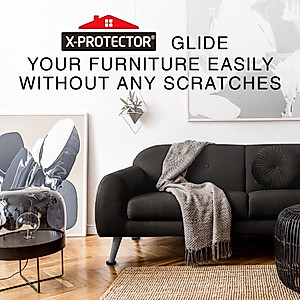 Felt Furniture Sliders for Hardwood Floors X-PROTECTOR 16 PCS 3 ½” - Furniture Slider with Unique Design - Heavy-Duty Furniture Movers for Hard Surfaces - Felt Sliders - Move Your Furniture Easily!