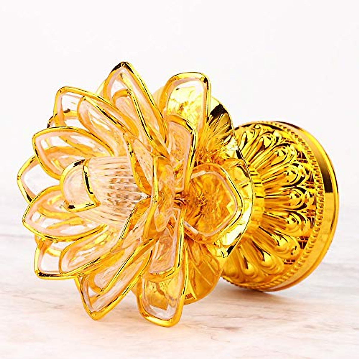 Buddha Machine, LED Lotus Lamp Buddha Lamp Prayer Machine Prayer Machine with 36 Songs (Without Battery)