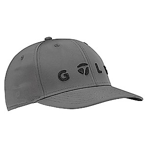 TaylorMade Golf Standard Lifestyle Logo Hat, Charcoal, Medium