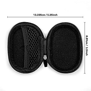 Decibullz - Zipper Headphones Carrying Case, Perfect for Earphones and Earplugs (Black)