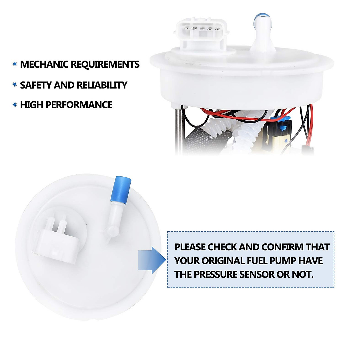 FAERSI Fuel Pump Assembly Replace# E8496M Replacement for 2002-2003 Nissan Altima L4 2.5L 2002-2003 Nissan Altima V6 3.5L