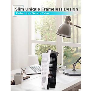 BLACK+DECKER Mini â€“ Tabletop Quiet 9 Inch Desk Box Fans Frameless BFB09W White