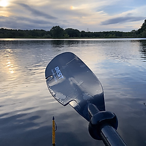 Best Marine and Outdoors Kayak Fishing Paddle, Adjustable 250cm Carbon Fiber Angler Oar with ABS Blades, 34oz Lightweight, 2 Piece Kayaking Accessories with 5ft Leash