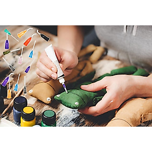 112 Pcs Glue Blunt head, Elbow and Straight Blunt Glue head, Industrial Liquid Dispenser, for Oil, Glue, Applicator and In filling (1 Inch)