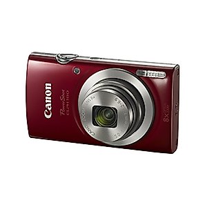 Canon PowerShot ELPH 180 Digital Camera w/Image Stabilization and Smart AUTO Mode (Red)