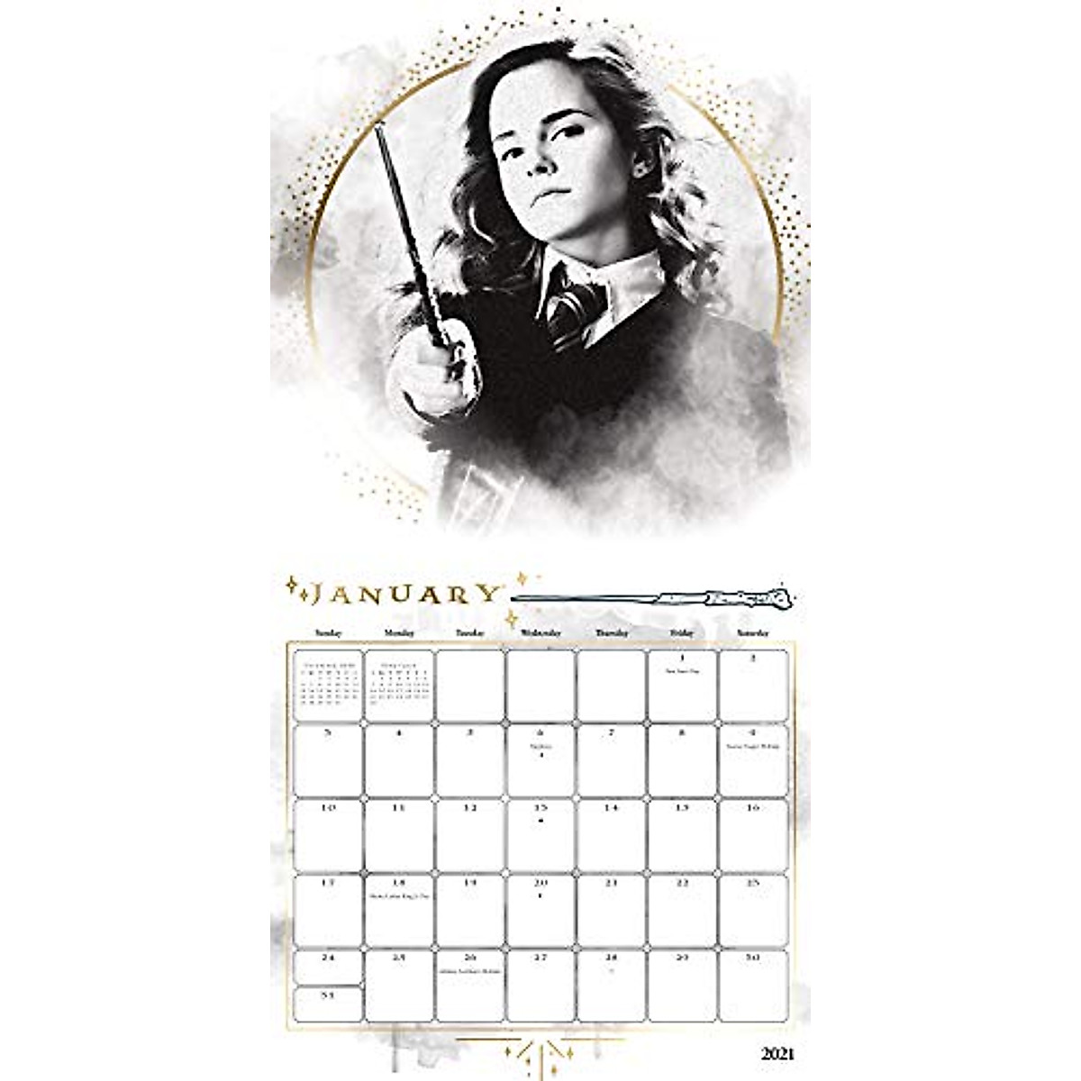 Harry Potter 2021 Calendar: Includes 2 Posters