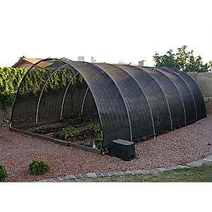 Agfabric 40% Shade Cloth with Grommets for Garden Patio, Black (6x12ft)