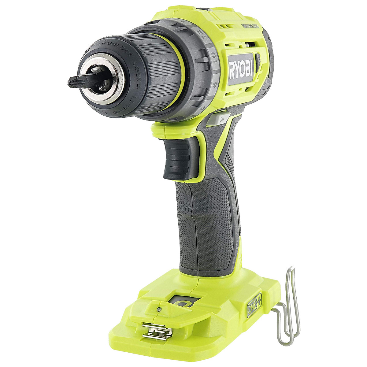 Ryobi P252 18V Lithium Ion Battery Powered Brushless 1,800 RPM 1/2 Inch Drill Driver w/ MagTray and Adjustable Clutch (Battery Not Included / Power Tool Only)
