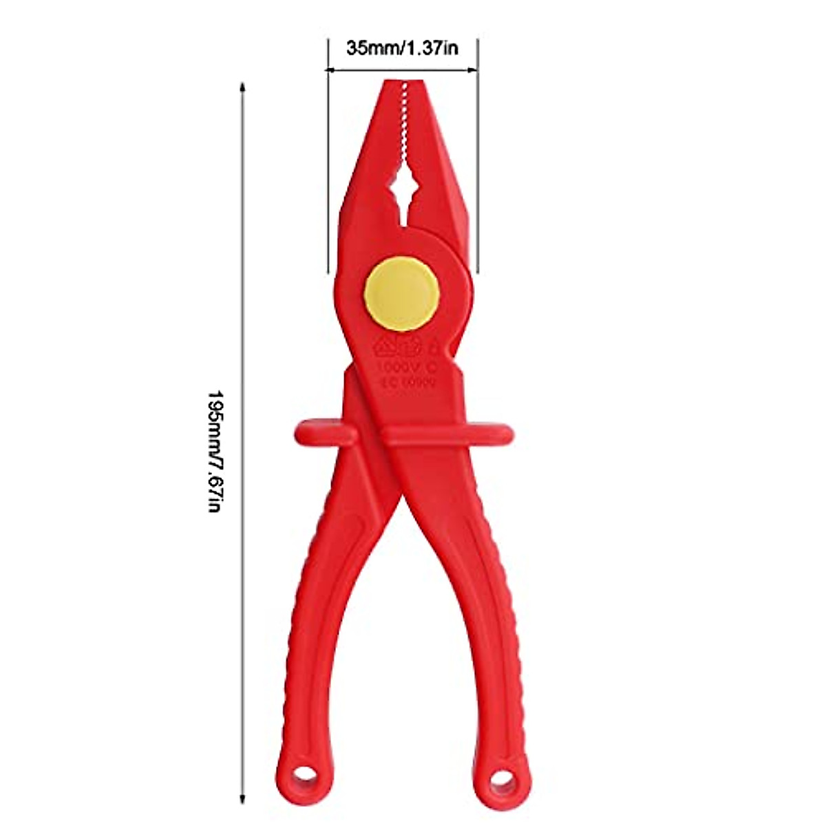 Labor-saving Insulated Electrician Knife Pliers 1000V Insulated with Anti-burn Glass Fiber for Hand Tools
