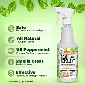 Mighty Mint 16oz Cockroach Repellent Natural Peppermint Oil Spray