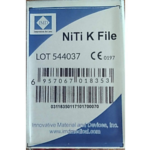 Niti K files (Box of 6) (25 MM (25#))