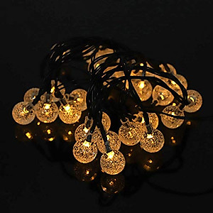 GOTOTOP LED Outdoor String Lights,Durable Solar Powered 30 LED Globe Balls Fairy Lights for Indoor Outdoor Home Garden Yard Halloween Party Lamp Decor