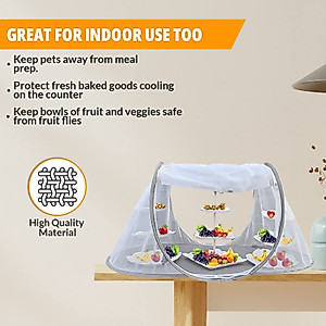 E-GOSO X-Large Food Cover for Outdoors, Food Vendors Farmer Market Events, Food Tent, Mesh Net, Camping Food Tent, Wind Resistant Food Cover