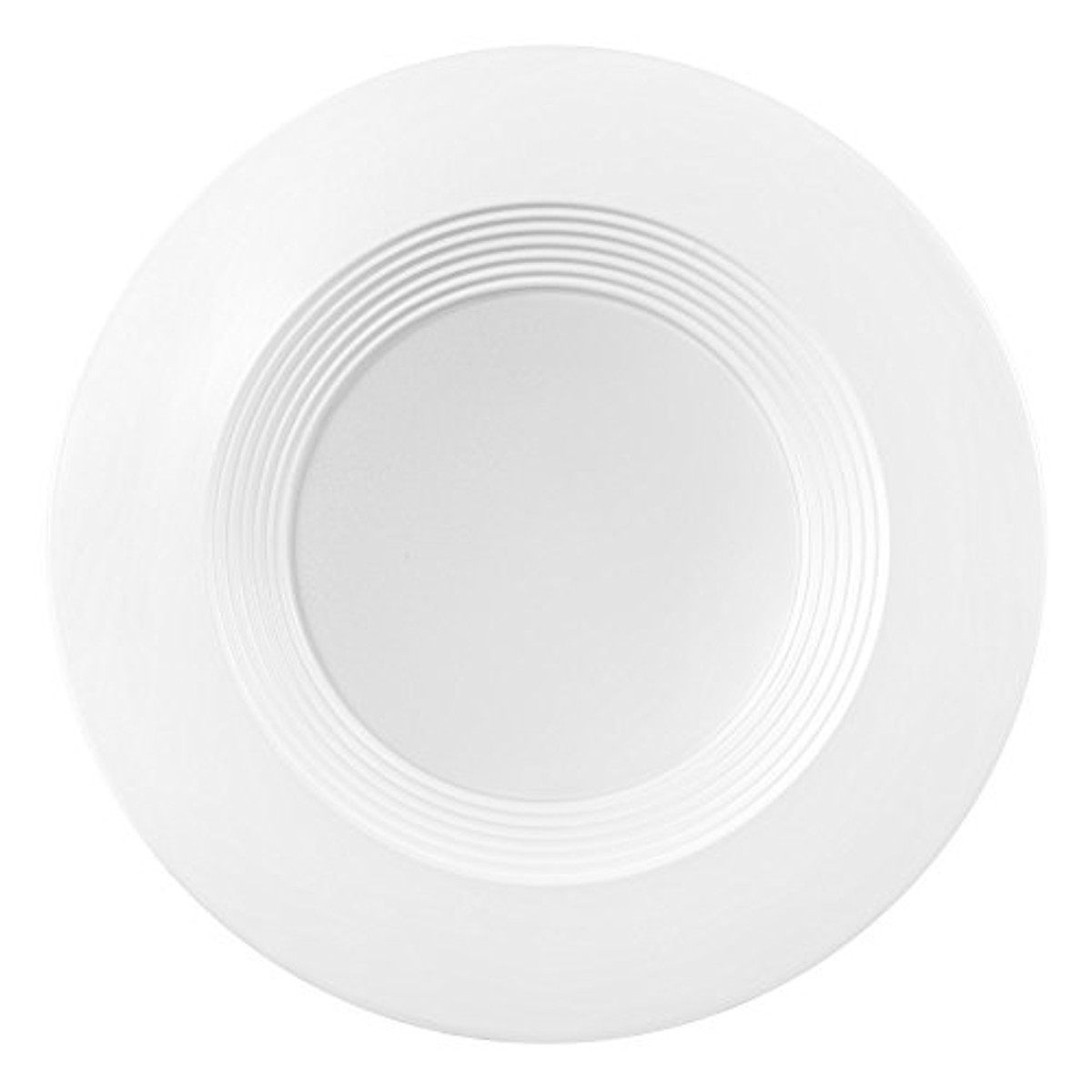 5"/6" LED Integrated Retrofit Recessed Lighting Kit, 11 Watts, Energy Star, Dimmable, Damp Rated, Ridged Baffle, White Finish,91148