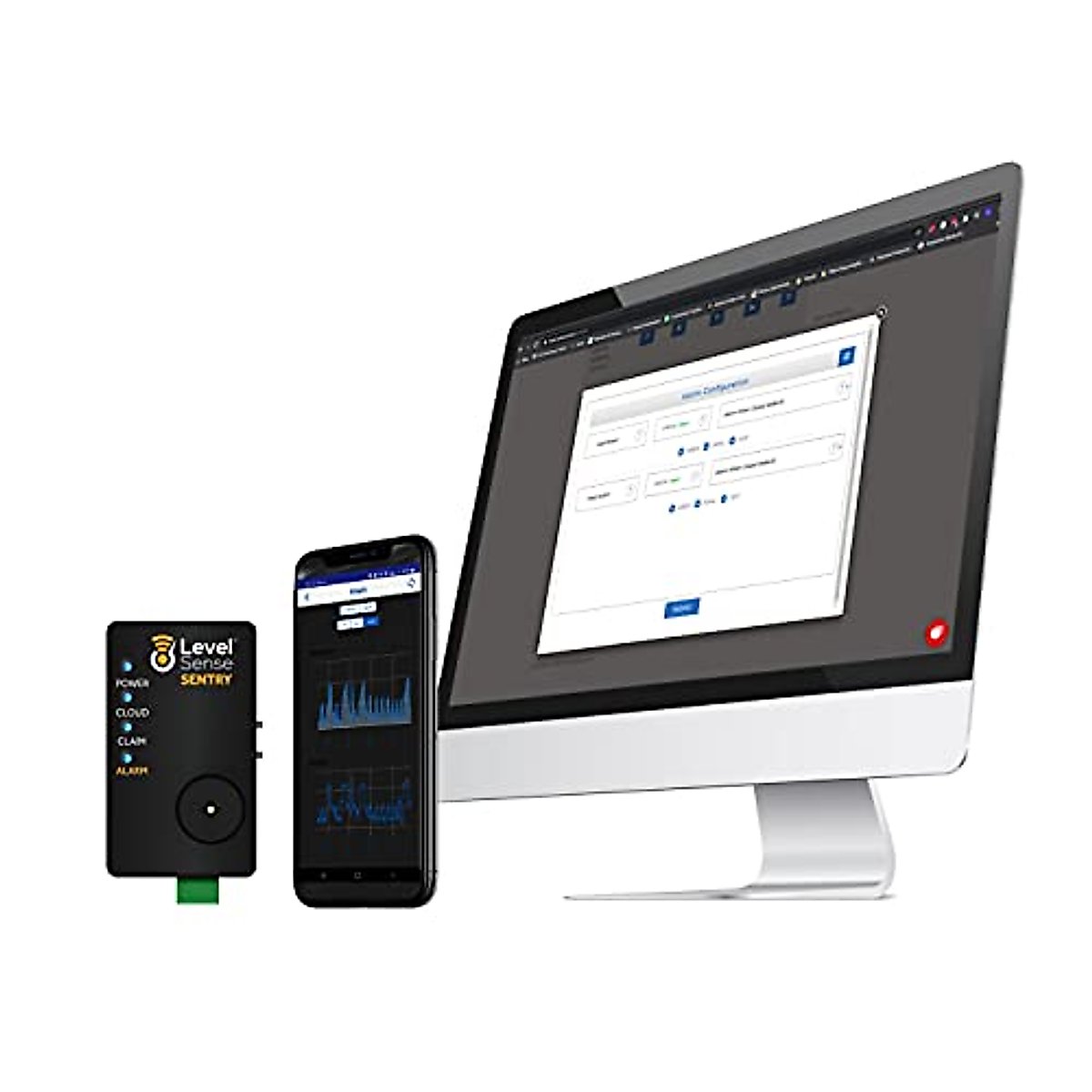 Level Sense Sentry WiFi Connected Sump Pump Alarm (w/Float Switch)