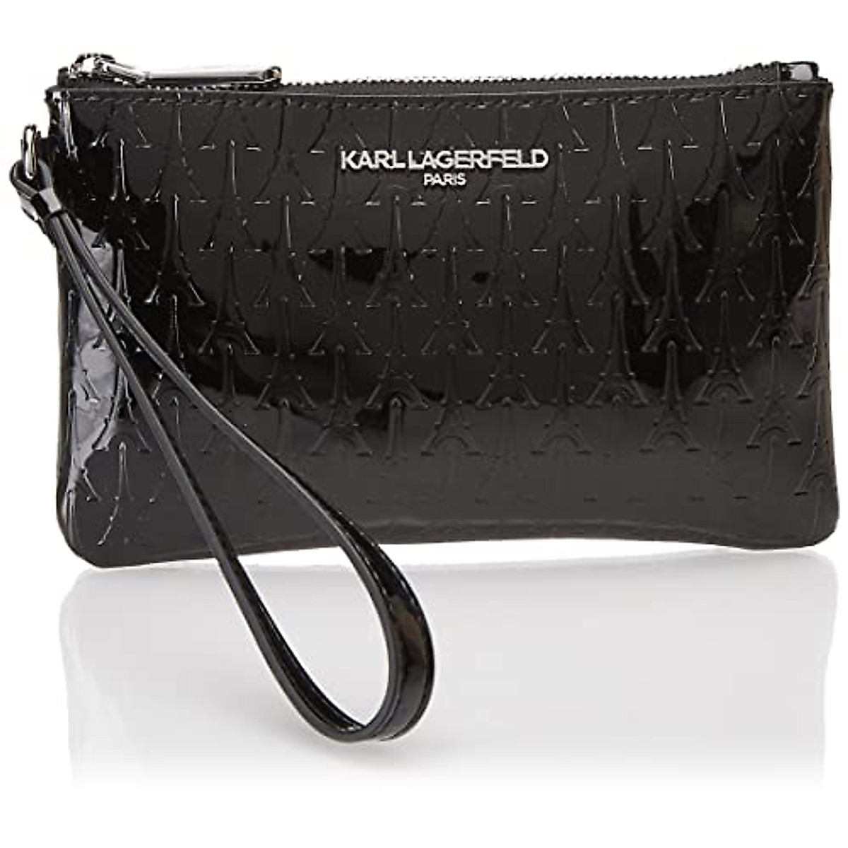 Karl Lagerfeld Paris Maybelle SLG Wristlet, Black