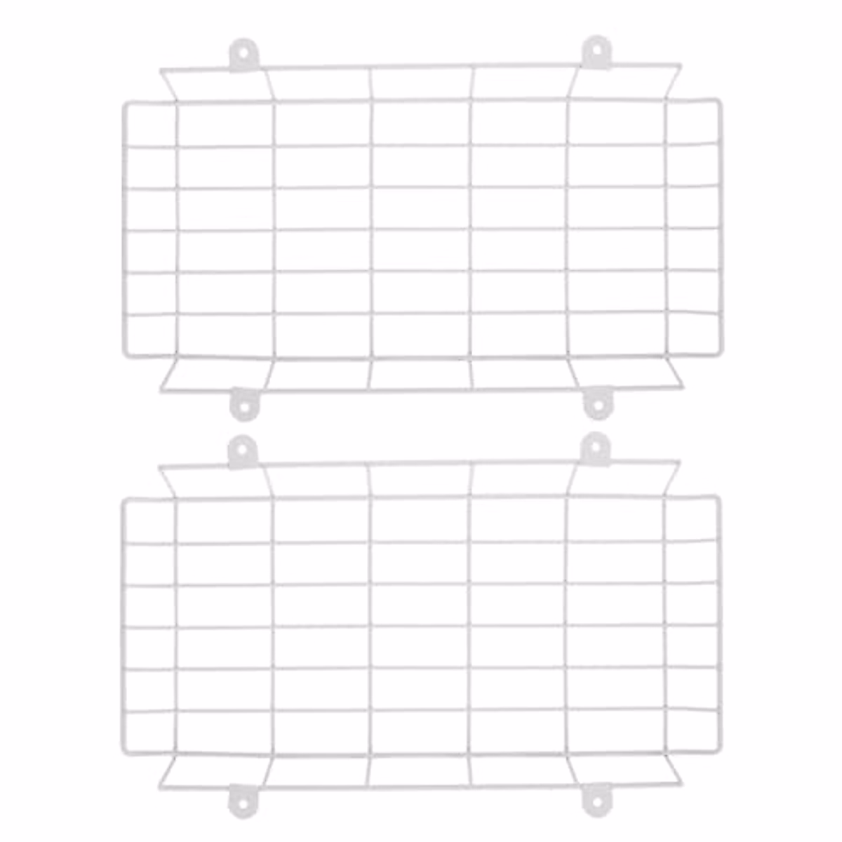 Balacoo 2pcs School Evacuation Sign Indicator Light Exit Sign Protective Cage Emergency Signal Damage Stopper Wire Guard for Emergency Light Emergency Light Metal Cover Iron White