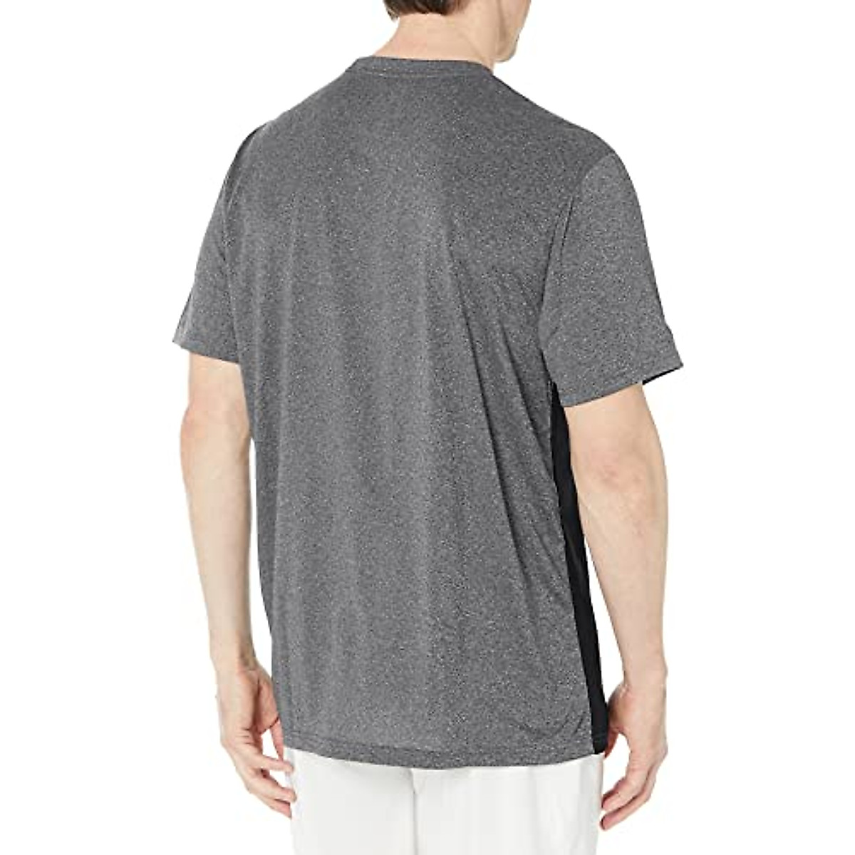 Ultra Game NBA Los Angeles Lakers Mens Active Tee Shirt, Charcoal Heather, Large