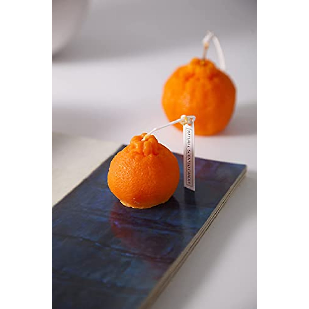 Scented Candles for Home, Cool Candles Shaped Candles Novelty Candle for Wedding Holiday Birthday Party Decor, Aesthetic Candles for Women with Flower Fragrance (Small Orange) Christmas Gifts