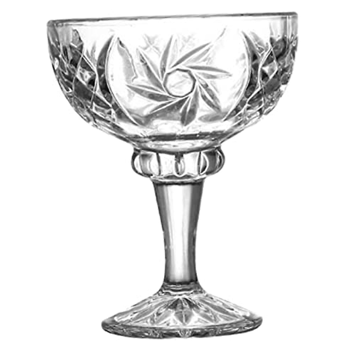 Luxshiny 4pcs Dessert High Salad Transparent Serving Snack Tumbler Clear Bowls Yogurt Trifle Beach Muffins Cups Beverage Tasting Delicate Smoothie Container Base Custard Fruit with Bar