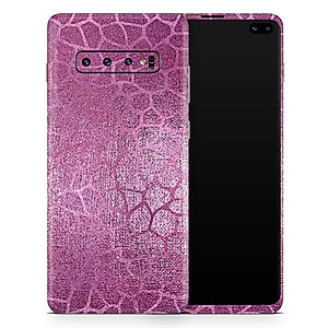 DesignSkinz Glamorous Pink Scales Protective Vinyl Decal Wrap Skin Cover Compatible with The Samsung Galaxy S20 (Screen Trim & Back Glass Skin)