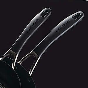 Circulon SteelShield Induction Frying Pan/Skillet with SteelShield Hybrid Stainless and Nonstick Technology, 10.25 Inch - Stainless Steel