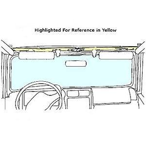 Bestop 5121001 Windshield Channel - Jeep 1997-2002 Wrangler