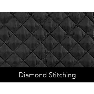 4 slice Toaster Cover, Polyester Fabric Quilted Four Slice Toaster Appliance Dust-proof Cover For Kitchen Small Appliance Dust Cover and Fingerprint Protection (Black)