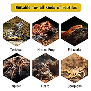 MeiMeiDa Turtles Basking Platform Tortoise Resin Dock Reptile Habitat Climbing Ornament Floating Ledge Aquarium Decoration for Small Lizards, Frogs, Snakes,Chameleon