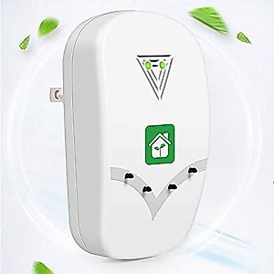 Zadmory Air Purifier for Home, Plug-in Negative Ion Generator Air Purifier No Filter Portable Household Odor Eliminator Cleaner for Remove Pets Smell, Allergies and Smoke Dust Circulator Fan (White)