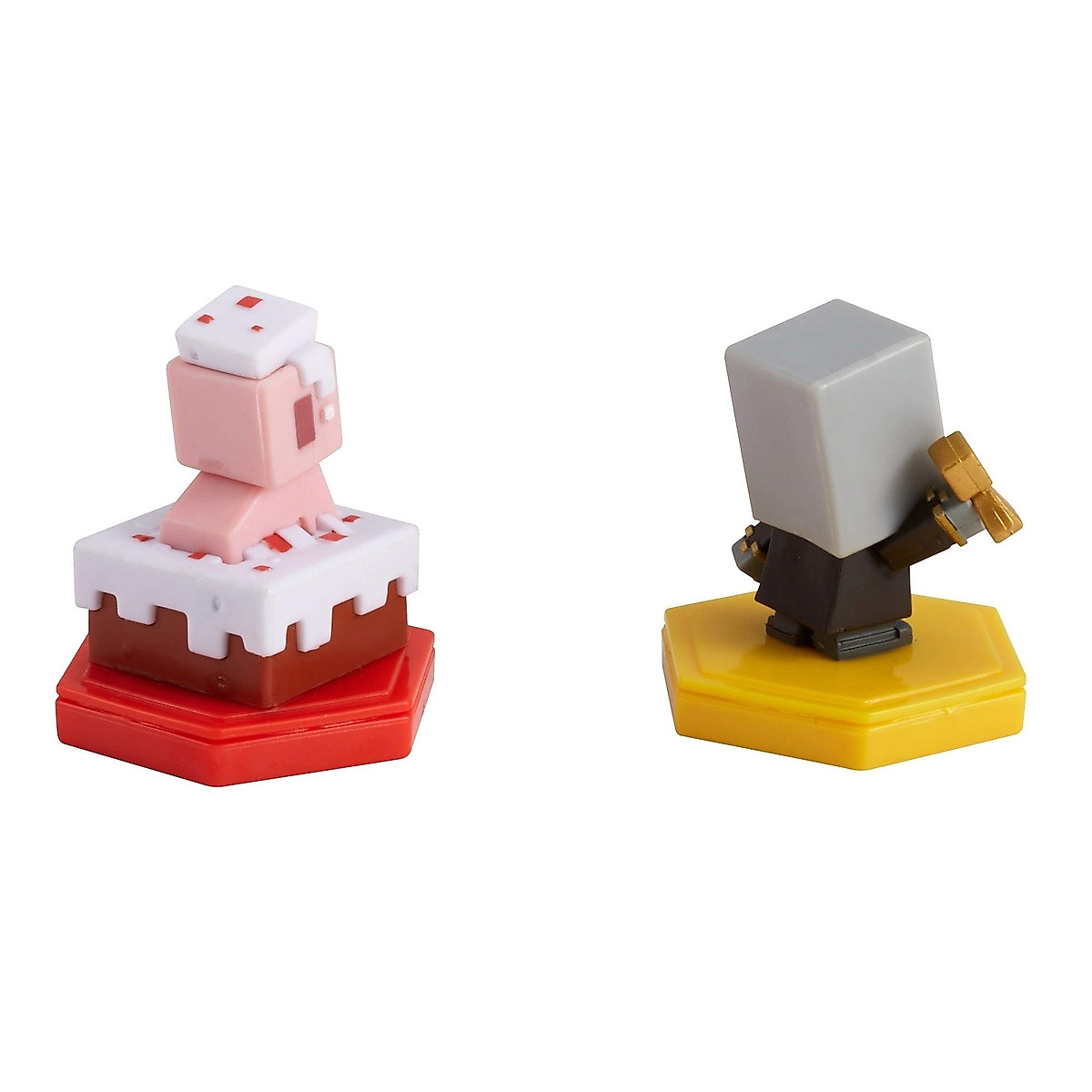 Mattel Minecraft Earth Boost Mini Action Figures 2-Pack, Set with NFC-Chip Toys, Earth Augmented Reality Mobile Game, Based on Minecraft Video Game